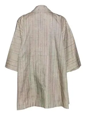 A.N.G.E.L.O. VINTAGE CULT Striped Silk Kimono - Grey