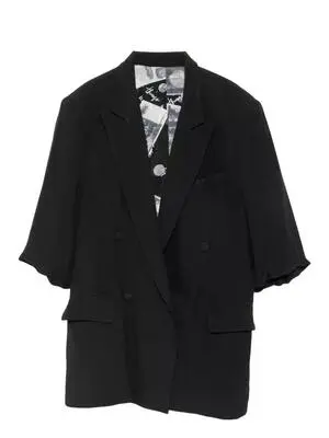 Moschino 1990s Double-breasted Blazer - Black