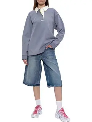 SAMSOE SAMSOE Saveyra Patch-pocket Shorts - Blue