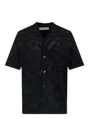SAMSOE SAMSOE Saconald Open-knit Shirt - Black