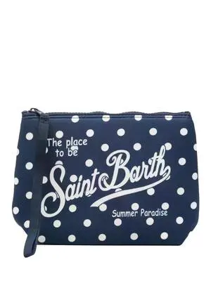 MC2 SAINT BARTH Aline Polka-dot Pouch - Blue