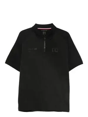 Tommy Hilfiger Zip-fastening Polo Shirt - Black