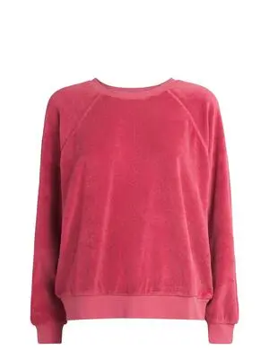 Suzie Kondi Samos Velour Sweatshirt - Pink