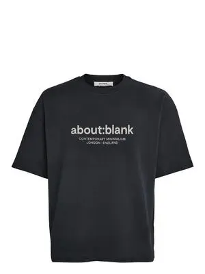 ABOUT:BLANK Cotton Logo Garcon T-shirt - Black