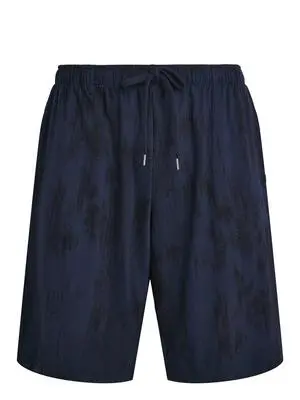 Derek Rose Printed Lounge Shorts - Navy