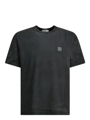 STONE ISLAND Stone Island Logo Patch Crewneck T-Shirt