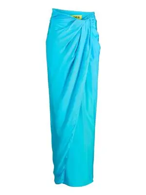 Gauge81 Draped Silk Maxi Skirt - Blue
