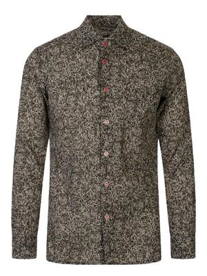 Kiton Floral-print Long-sleeve Shirt No