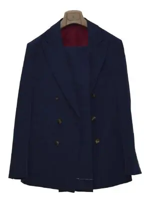 Brunello Cucinelli Long-sleeved Lapel Suit - Black