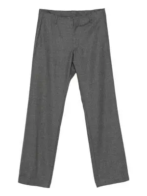 MAISON MARGIELA Tailored Trousers With Raw Edge Hem - Grey