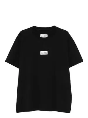MAISON MARGIELA Logo-pach Jersey T-shirt - Black