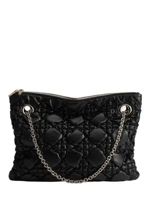Dior Medium Quilted Shoulder Bag - Black
