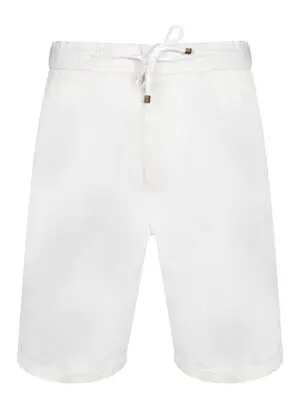 Brunello Cucinelli Drawstring Straight-leg Shorts - White