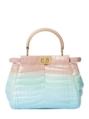 Fendi Fendi Peekaboo Mini Crocodile Bag Multicolour