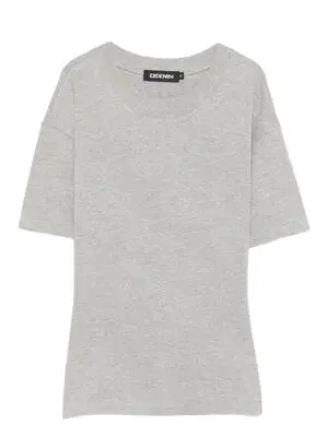 EB DENIM Marl Crew Neck T-shirt - Grey