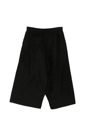 JULIUS Elasticated Wide-leg Track Trousers - Black