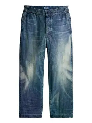 Polo Ralph Lauren Faded Straight-leg Jeans - Blue