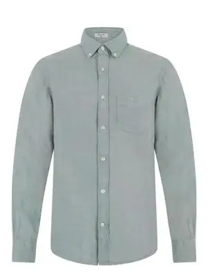 Gant Long-sleeve Linen Shirt - Green