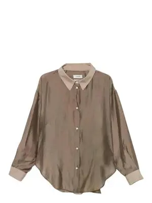 SYSTEM Long-sleeve Button-fastening Shirt - Brown