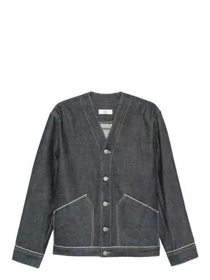 3DICI Contrast Stitch Denim Jacket - Blue