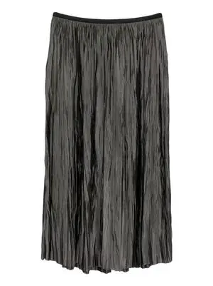 ROBERTO COLLINA Pleated Midi Skirt - Grey