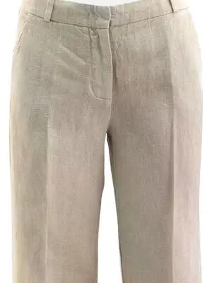 KILTIE Pressed-crease Belt-loop Trousers - Neutrals
