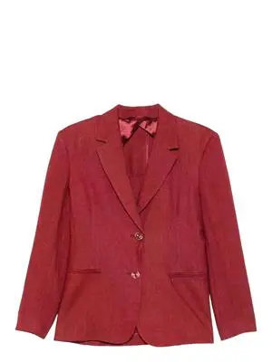 Max Mara Max Mara Bello Single-Breasted Blazer Red