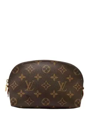 LOUIS VUITTON Monogram Cosmetic Pouch Pm - Brown
