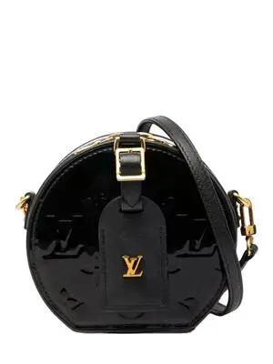 LOUIS VUITTON Monogram Vernis Mini Boite Chapeau Souple Crossbody Bag - Black