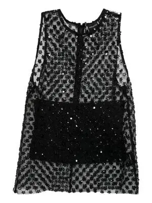 HERSKIND Herskinds Sequin Embellished Top - Black