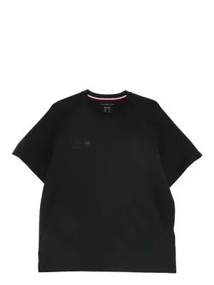 Tommy Hilfiger Us Sail Gp Logo-print Raglan-sleeve T-shirt - Black