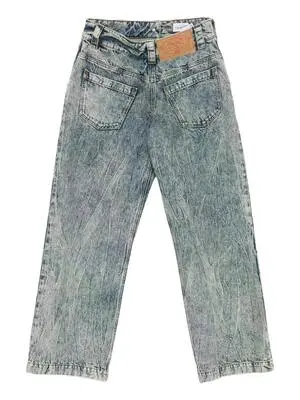 Vaquera Logo-patch Straight Jeans - Blue