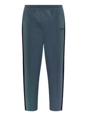 Kenzo Logo-embroidered Side-stripe Track Pants - Blue
