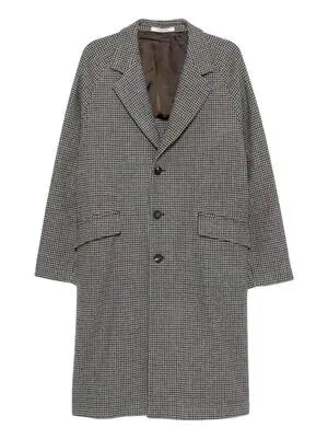Tagliatore Sanford Houndstooth Single-breasted Coat - Grey