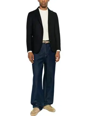 Tagliatore Herringbone-weave Blazer - Blue