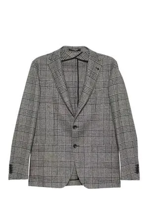 Tagliatore Prince Of Wales Check Blazer - Neutrals
