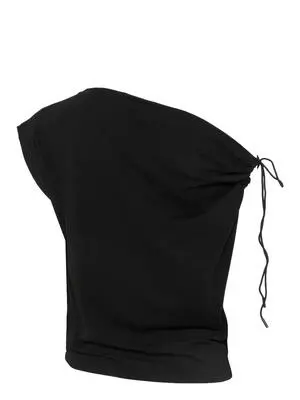 Alpha Studio Asymmetrical Neck Top - Black