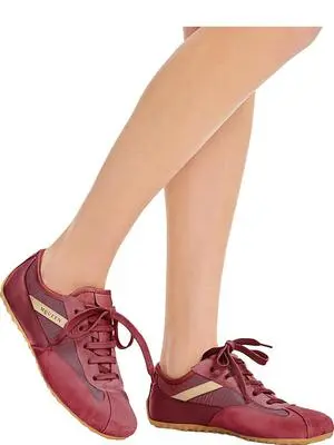 Alexander McQueen Lace Up Sneakers - Ruby/dark Ruby