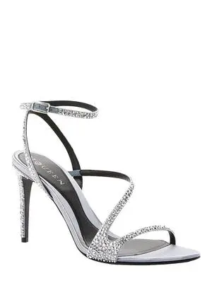Alexander McQueen Embellished Ankle Strap Sandals - Silver