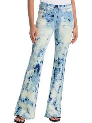 MOTHER The Doozy Mid Rise Wide Leg Jeans Laundry Day