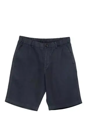 ALLEY DOCKS 963 Navy Elasticated Waistband Shorts - Blue