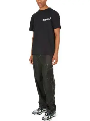 SOULLAND Print-detail T-shirt - Black