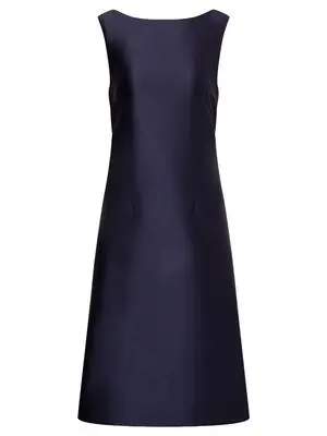 Alberta Ferretti Midi Satin Dress - Blue