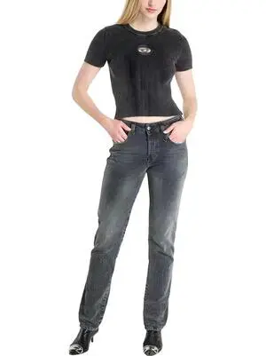 DIESEL® Faded Wash Distressed Jeans - Black