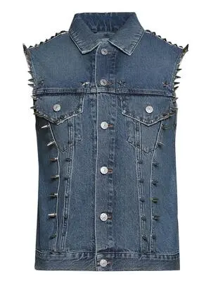 MARKING DISTANCE Starstudded Vest Mechanic - Blue