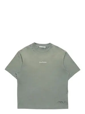 Acne Studios Mended Logo Tee Slate Grey - Gray
