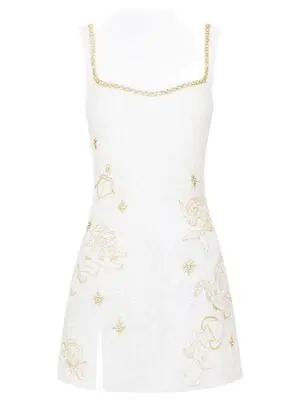 CLIO PEPPIATT Clio Peppiatt Zodiac Beaded Mini Dress