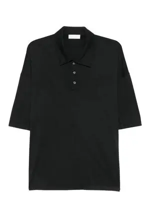 ROBERTO COLLINA Short-sleeve Polo Shirt - Black
