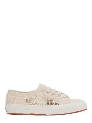 Superga 2750 Crochet Lace-up Sneakers - Beige Raw Braid Avorio