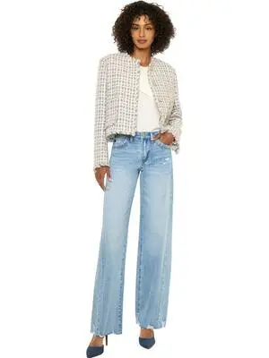KANCAN Selma Mid Rise Wide Leg Jeans - Medium Light